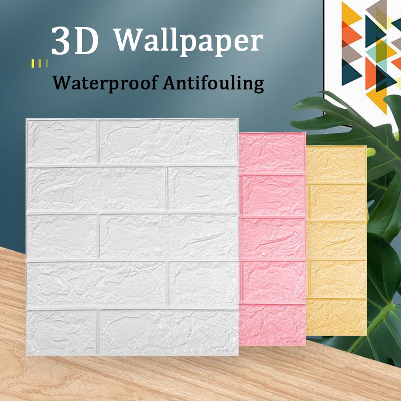 3D Three-Dimensional Wall Pasted Waterproof Wallpaper Decoration Foam ...