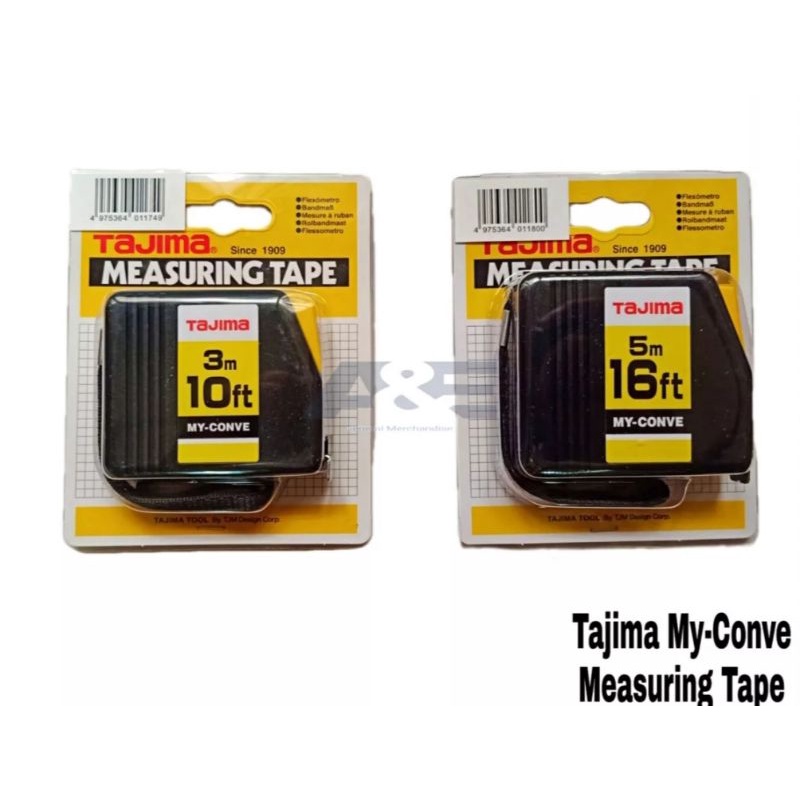 ORIGINAL TAJIMA MY-CONVE TAPE MEASURE 3MTRS, 5MTRS | Shopee Philippines