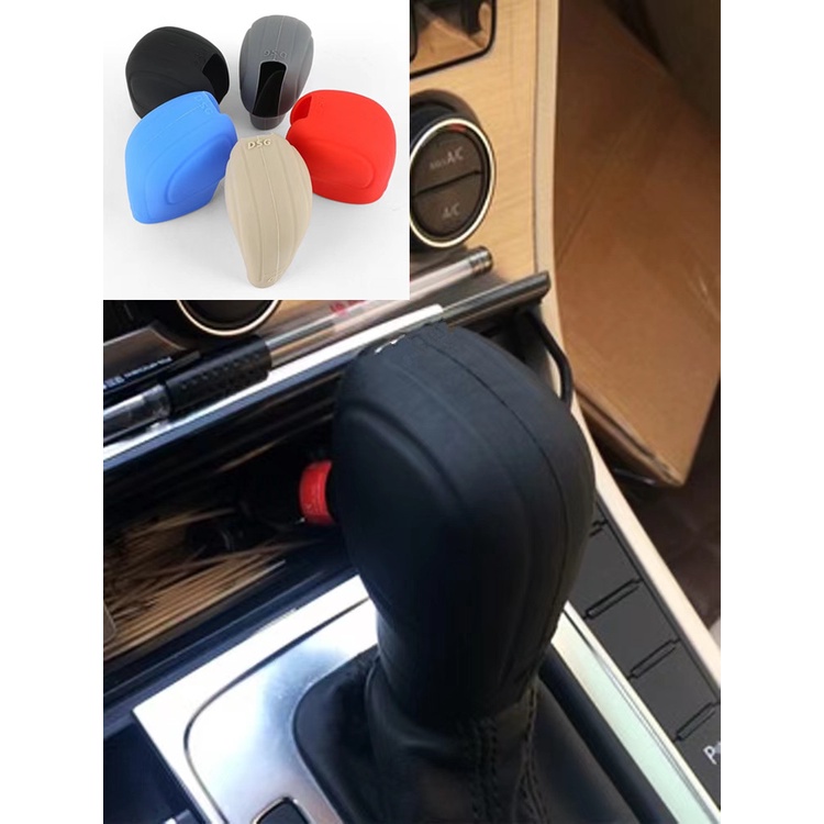 Universal Car Hand Brake Case Silicone Gear Head Shift Knob Cover Gear ...