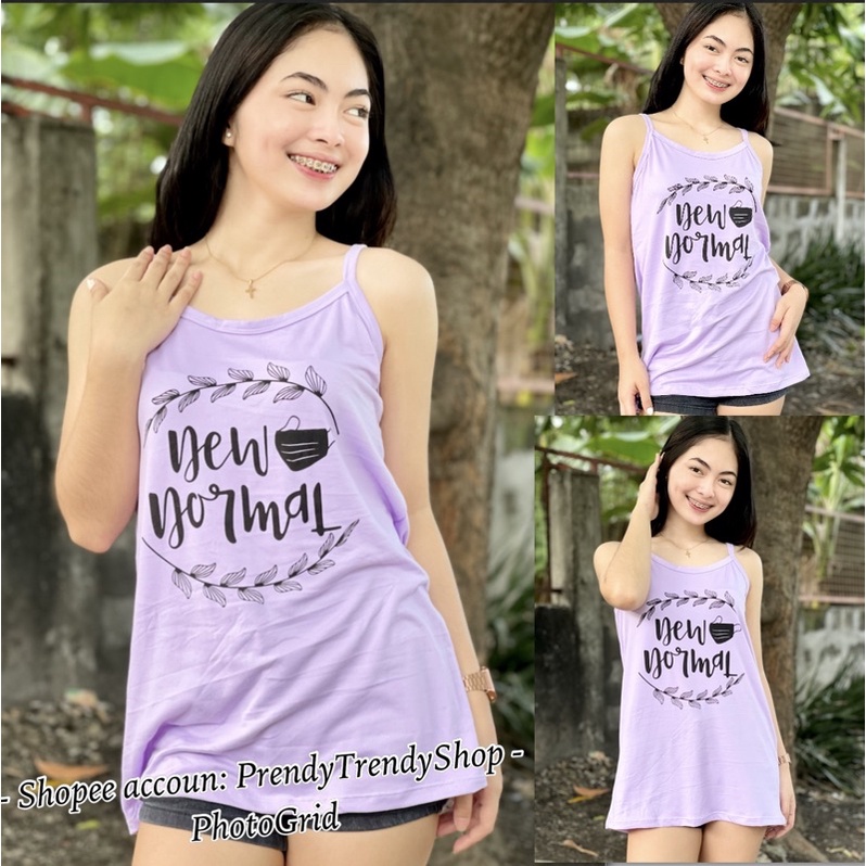 NEW NORMAL SPAGHETTI TOP SEMI DRESS (COTTON SPANDEX/RANDOM COLORS ...