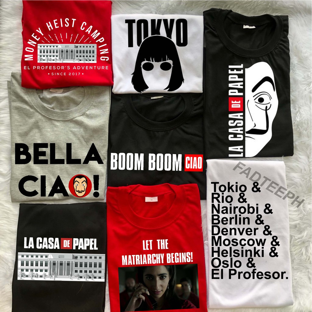 Money Heist / La Casa de Papel shirts 2nd design | Shopee Philippines