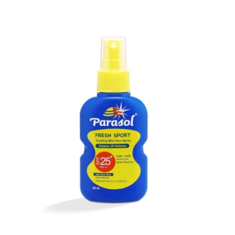Parasol Cooling Mist Sun Spray Sunscreen SPF25 PA++ - 60 ML | Shopee ...
