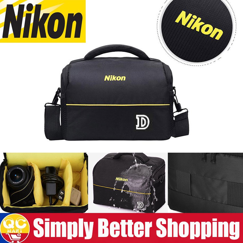 Shockproof Waterproof DSLR SLR Camera Shoulder Bag Case For Nikon D90 ...