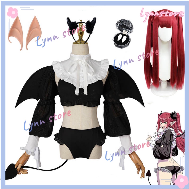 Animation My Dress-Up Darling Rizu Kyun Cosplay Costume Kitagawa Marin Wig Sexy Uniform Devil ...