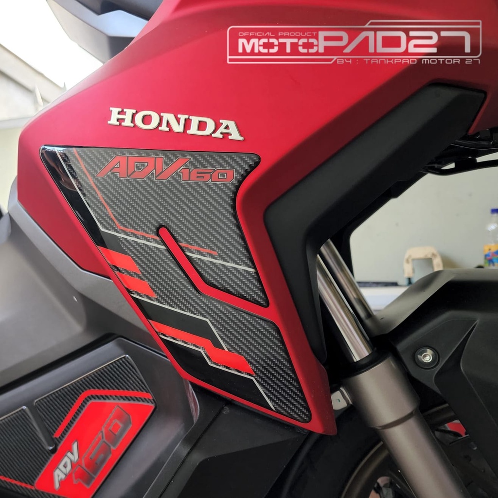 Honda ADV 160 premium carbon resin front side body sticker | Shopee ...