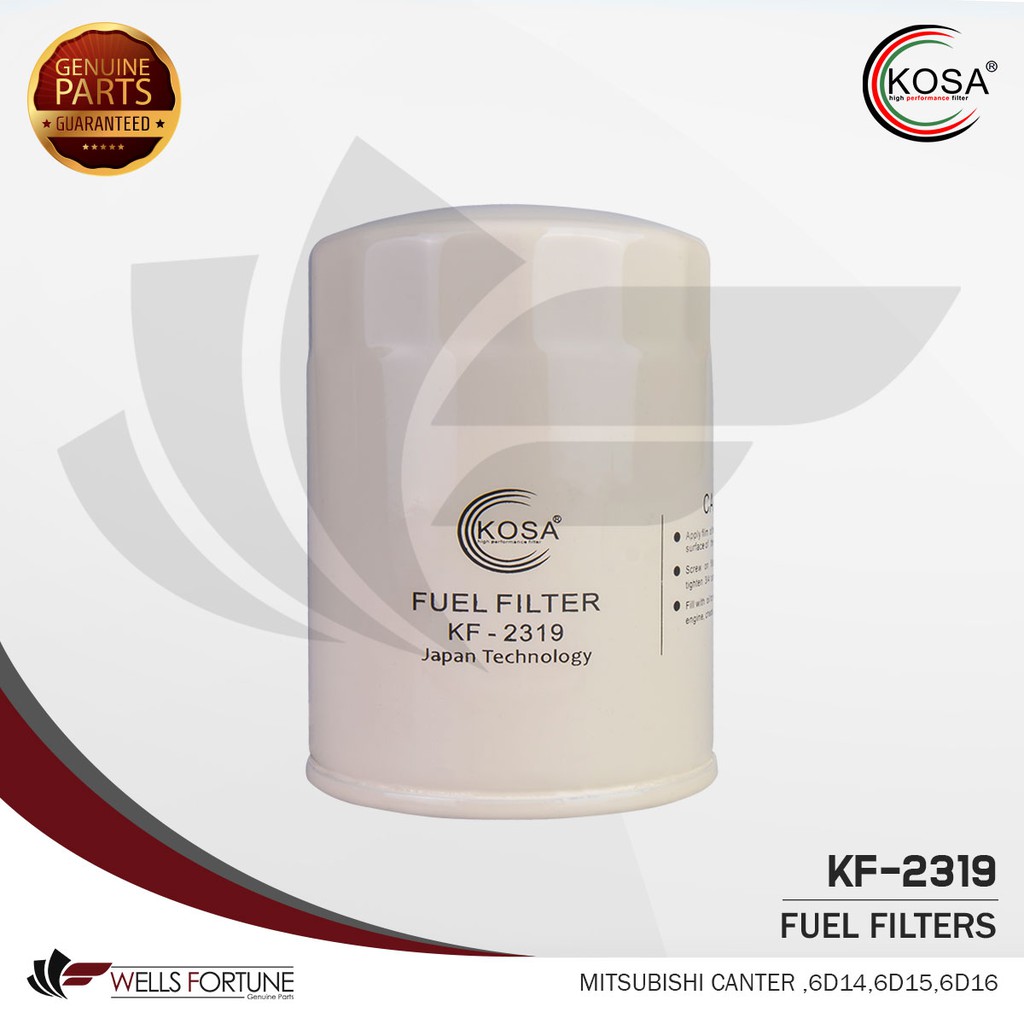 MITSUBISHI CANTER / 6D14 / 6D15 / 6D16 KOSA FUEL FILTER KF-2319 (1 PC ...