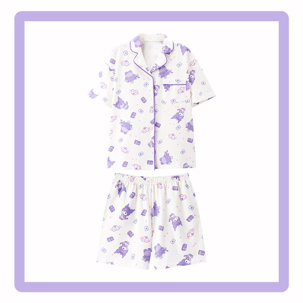 MAXZONE Kawaii Pachacco Pajamas My Melody Anime Pompompurin Kuromi ...