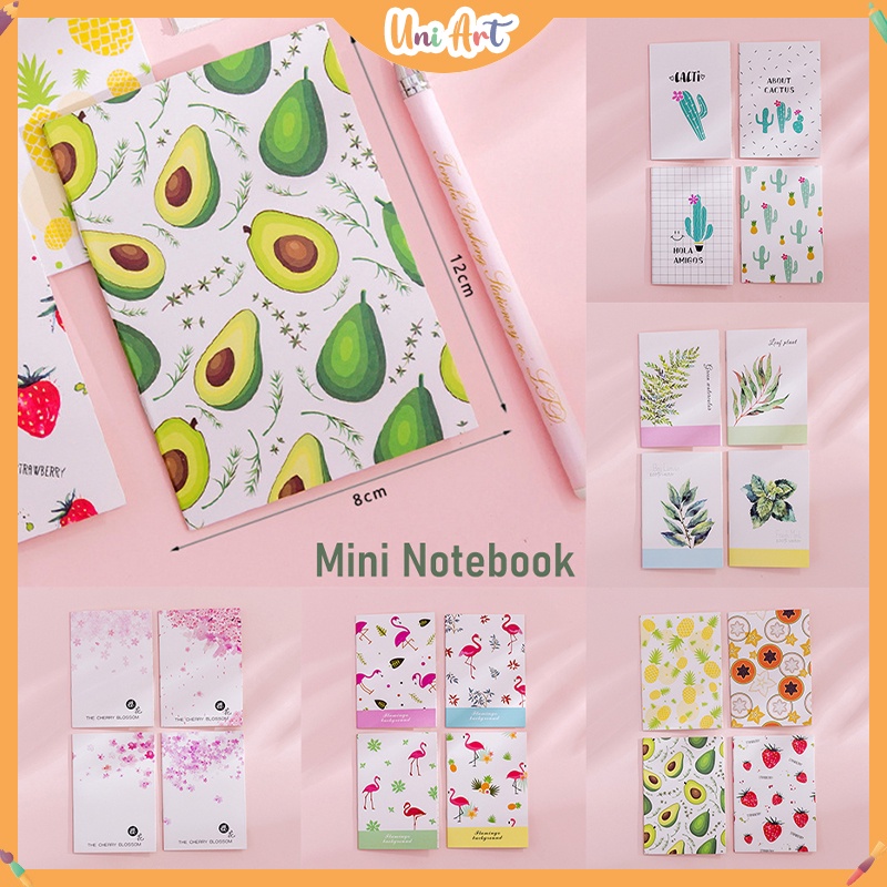 10 in 1 Bag Pocket Notebooks Cute Mini Note Book Portable Notepad 12cm ...
