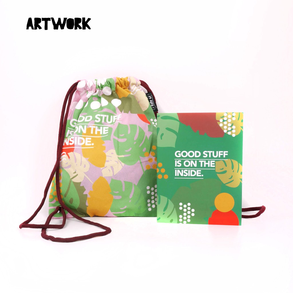 ARTWORK Good Stuff (String Bag with Notebook) | Shopee Philippines