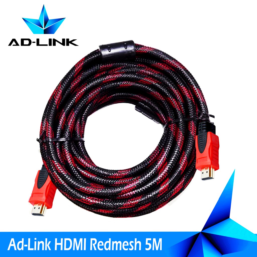 AD-LINK 5M HDMI to HDMI Cable Gold Plated Redmesh | Shopee Philippines
