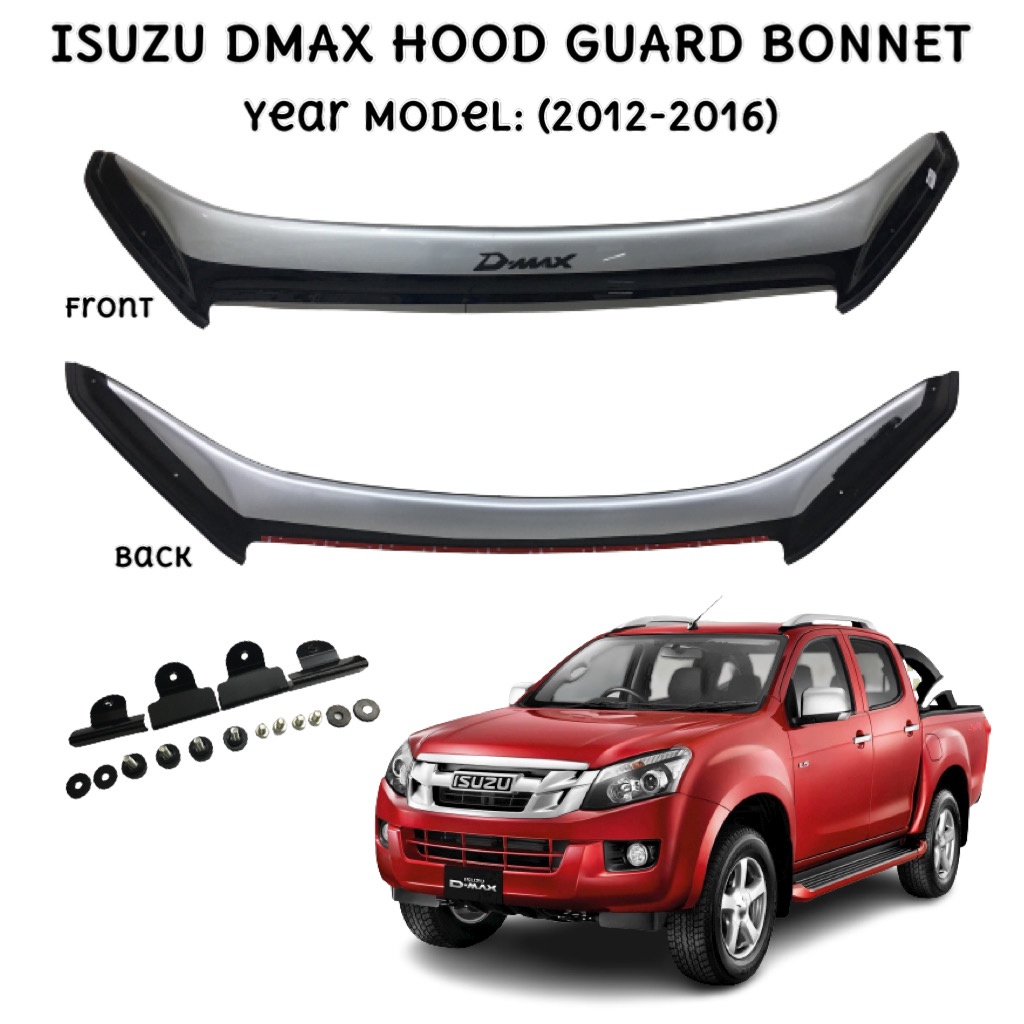 OSCPA Hood Guard Deflector Cover for Isuzu D-max 2012 2013 2014 2015 ...