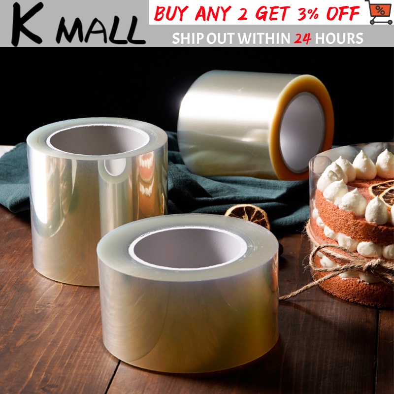 【PH Local】100m Acetate Cake Kitchen Clear Film Collar Transparent for ...