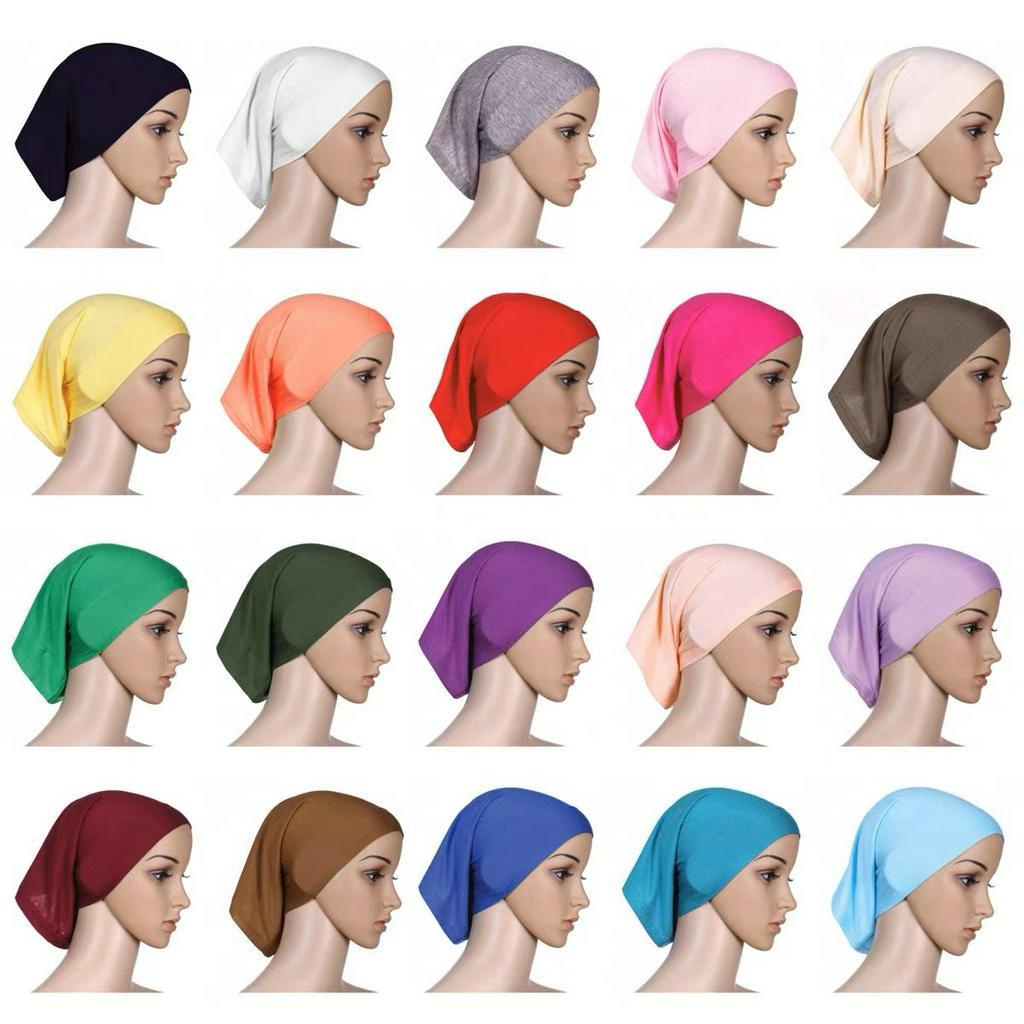 Hijab Caps #MSL009 Muslim stretch Turban cap Islamic Underscarf ...