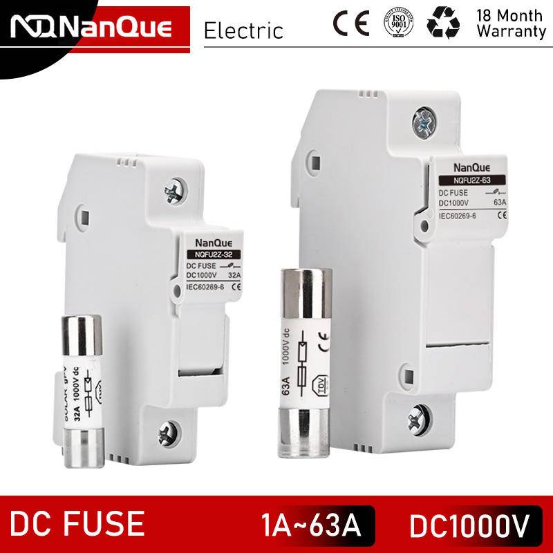 DC Fuse 1000V 500V Voltage For Solar PV System Battery Circuit Short ...