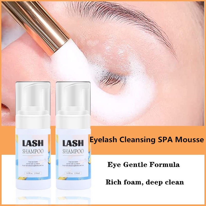 Eyelash Extension Cleanser Eyelid Foaming Cleanser Lash Foam Shampoo ...