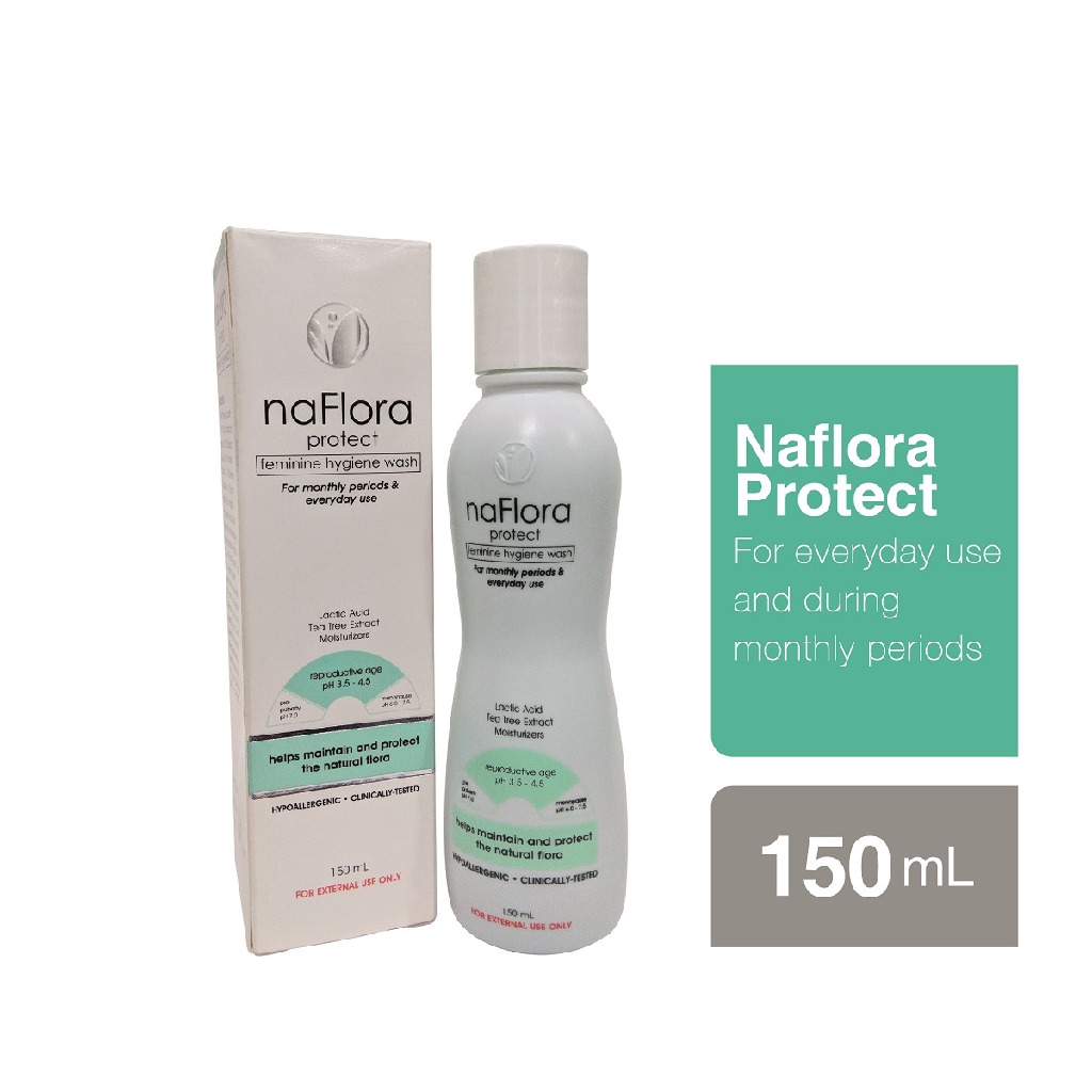 NAFLORA Protect Feminine Hygiene Wash 150ml | Shopee Philippines