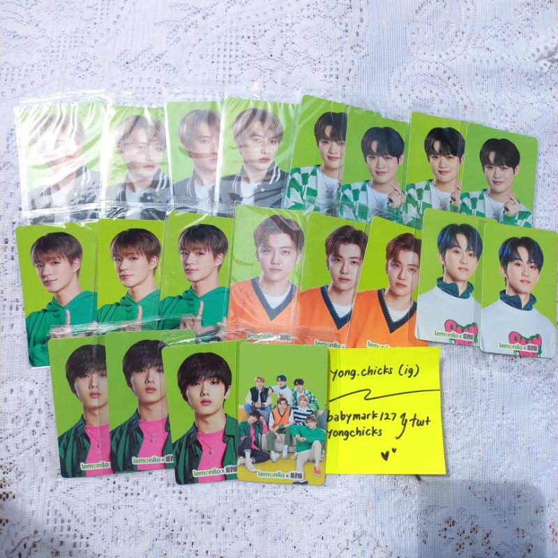 Pc nct dream lemonilo Mark Renjun Jeno Haechan Jaemin Chenle Photocard ...