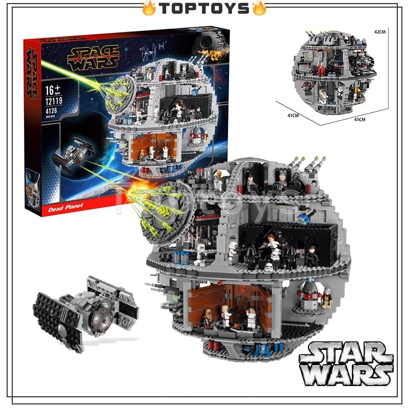 [TOPTOYS]4126PCS Compatible MOC Death Star 10188 Death Star Model DIY ...