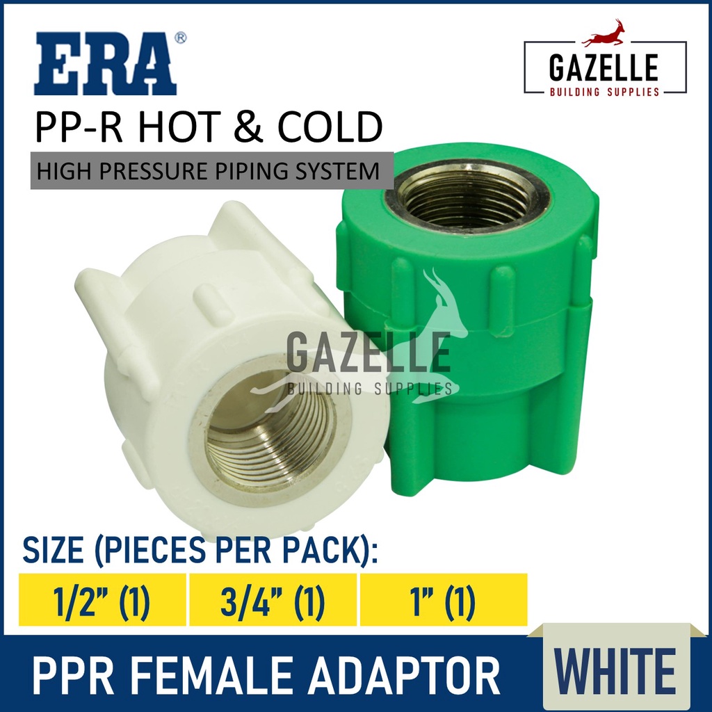 ERA PPR Fitting Female Adaptor - 1/2" / 3/4" / 1" | Shopee Philippines