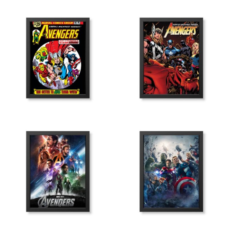 The Avengers Framed Poster Marvel Superhero Infinity War Gauntlet ...