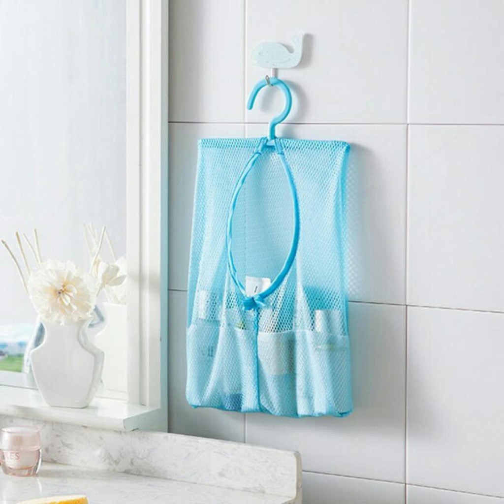 Bathroom Bedroom Hanging Net Storage Organizer Mesh Bag | Shopee ...