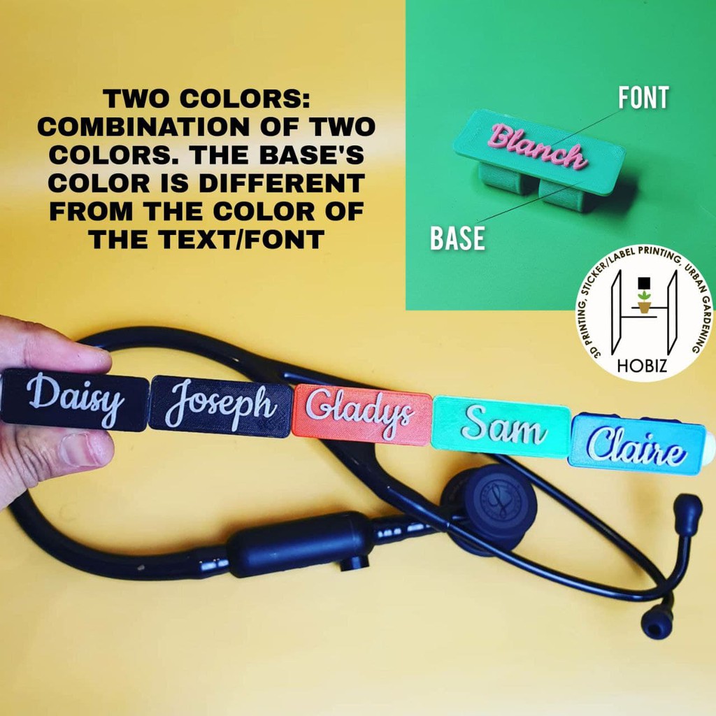 STETH LABEL 3D PRINTED ACCESSORIES FOR STETHOSCOPE AND SPHYGMOMANOMETER ...