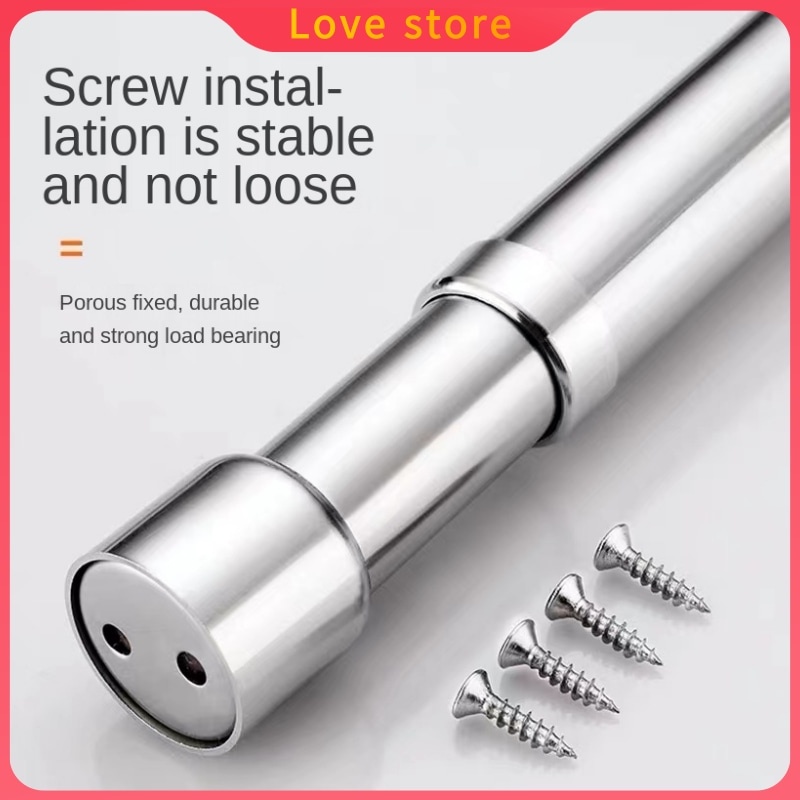 A52 COD Stainless Steel Telescopic Rod Cabinet Rod Clothes Rod Wardrobe ...