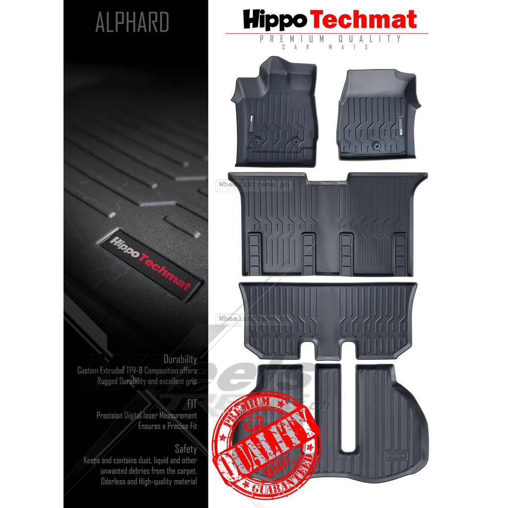 TOYOTA ALPHARD 2015 to 2025 PRO SERRIES HIPPO TECHMAT DEEP DISH FLOOR ...
