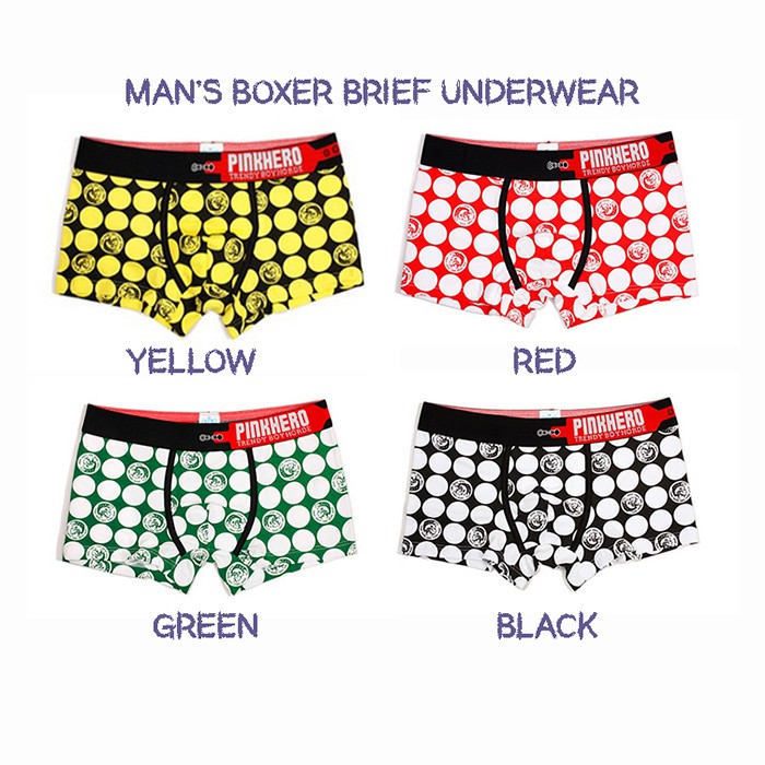 Apache Dot Men's Boxer Brief Adult Men's Underwear (ZH-MCD001) | Shopee ...