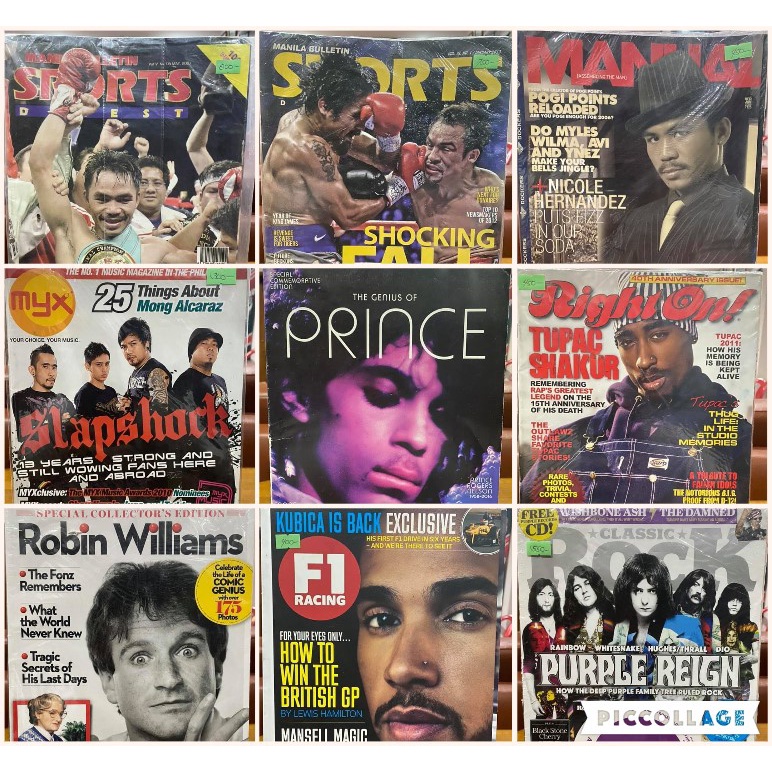 COLLECTOR'S ISSUE MAGAZINES - MANNY PACQUIAO, TUPAC, PRINCE, PURPLE ...