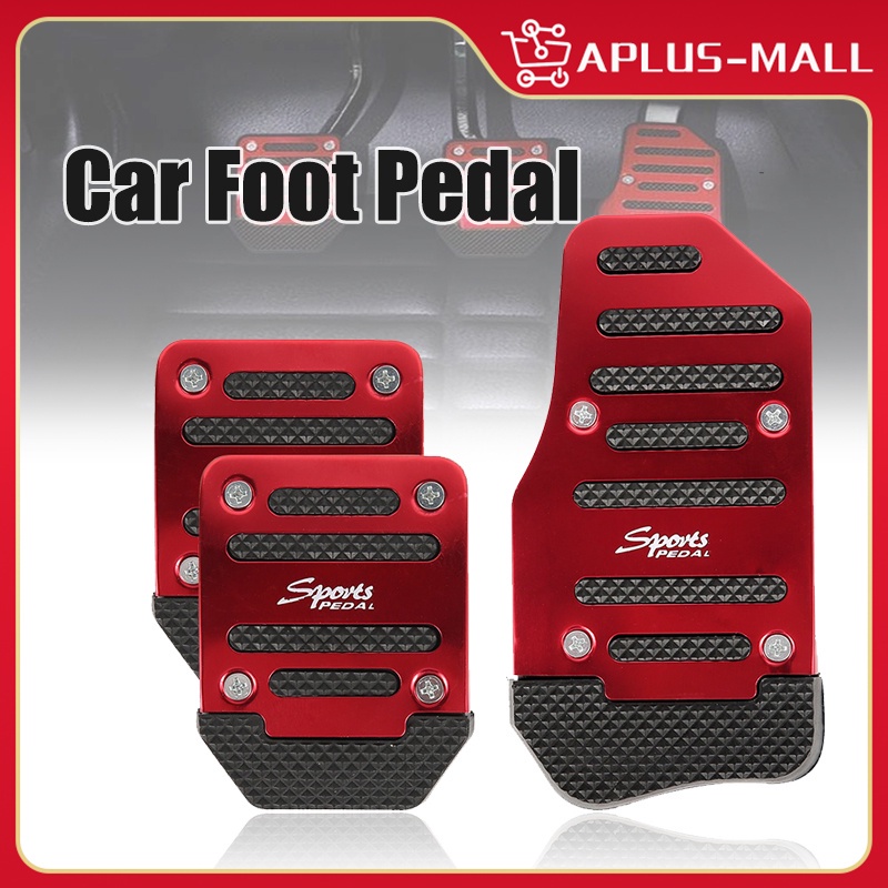 3pcs Non-Slip Manual Car Foot Pedal Replacement Accelerator/Clutch ...
