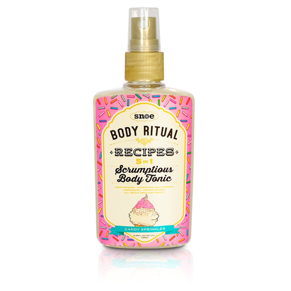 Snoe Body Tonic in Candy Sprinkles Fragrance Body Spray 120ml | Shopee ...
