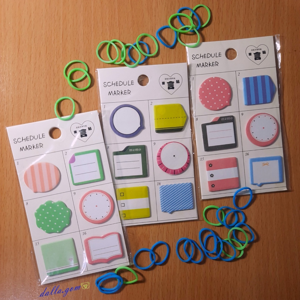 Schedule Marker/Cute Stick Marker/Paste Barrier – dalla.gom | Shopee ...