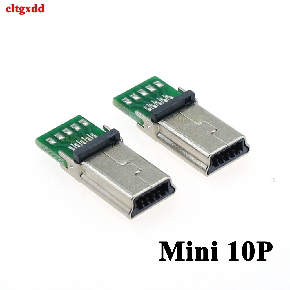 1-5pcs Micro Mini USB Male 10 Pin USB 10Pin PCB Connector Flat Plug ...