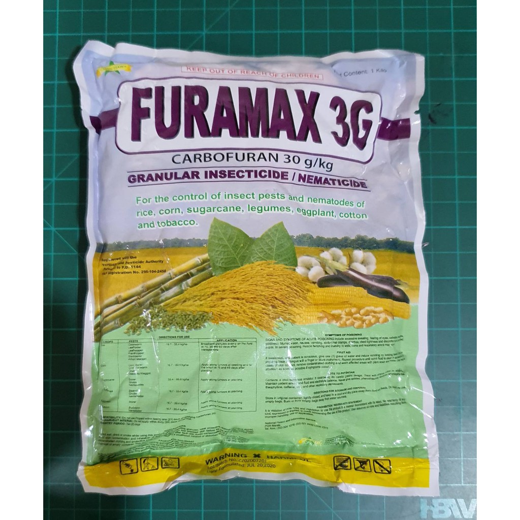 Furamax Furadan 3G Carbofuran 30 g/kg Granular Insecticide/ Nematicide ...