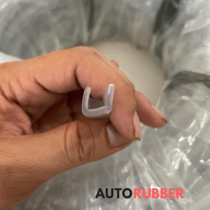 Rubber List U Clamp Glass Plate Clear White Transparent 8 Mm Milli ...