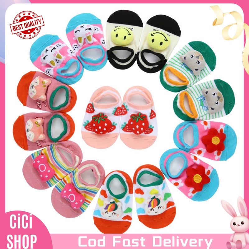 CICI Baby Kid Cute 3d Invisible Socks Dispensing Anti-Slip Doll Floor ...