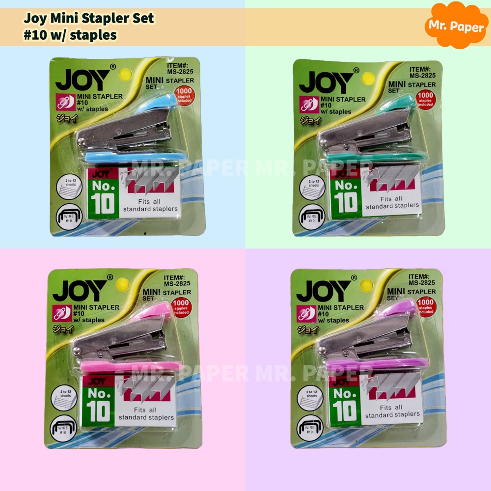 Joy Mini Stapler Set #10 | Mr. Paper | Shopee Philippines