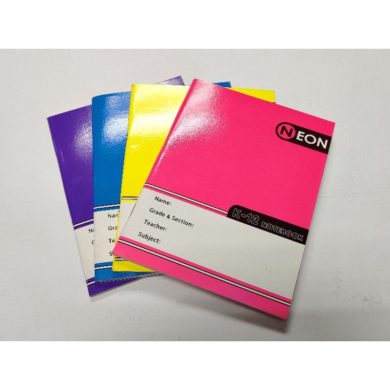 Neon K-12 Writing Notebook Big Spacing | Shopee Philippines