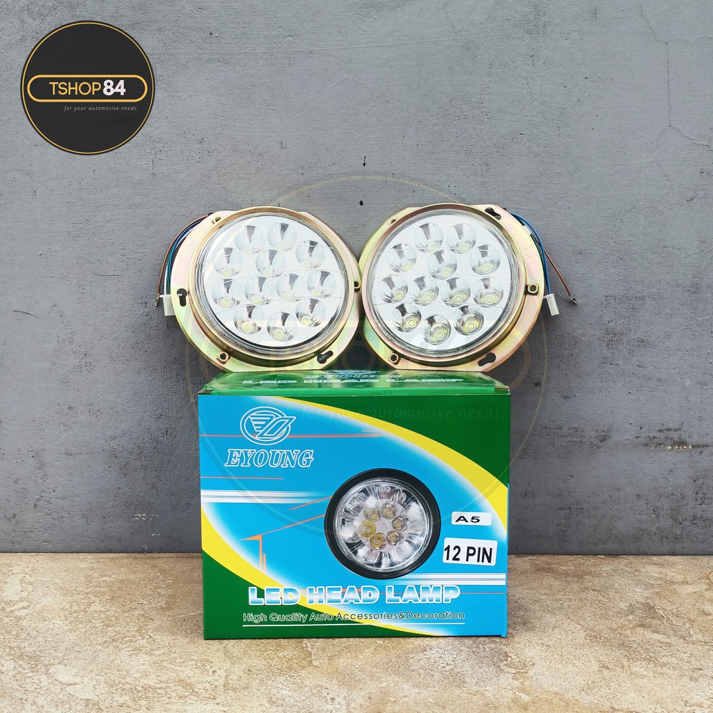 Bajaj RE Headlight Lamp LED Set PAIR 6LED 12LED 16LED | Shopee Philippines