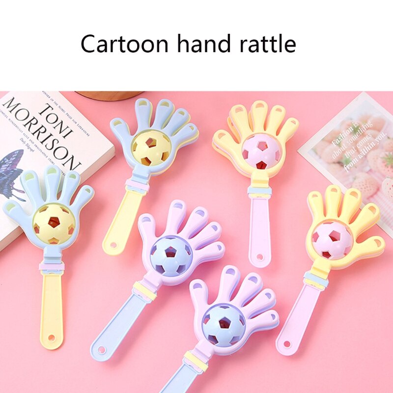 1 Pc Baby Rattle Toys Double Ball Inside Hands Clap Kids with Cute Face ...
