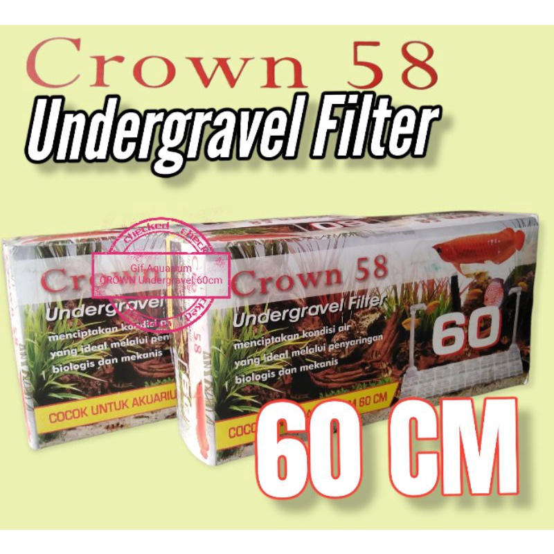 Crown, UNDERGRAVEL AQUARIUM Underground FILTER 60CM | Shopee Philippines
