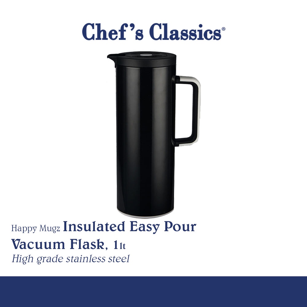 Chef's Classics Happy Mugz Stainless Steel Insulated Easy Pour Vacuum ...