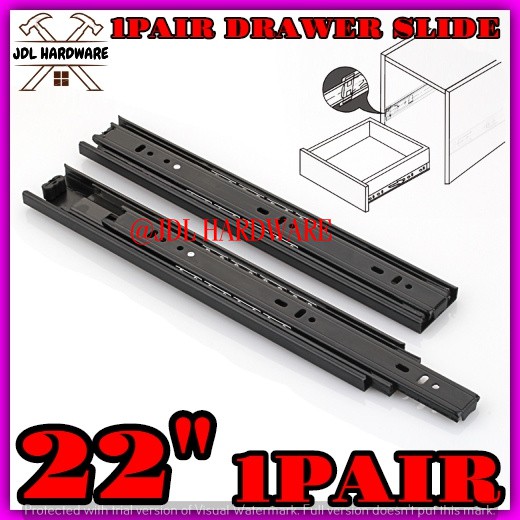 2508 1 PAIR 22 INCHES DRAWER SLIDE ROLLER DRAWER GUIDE | Shopee Philippines