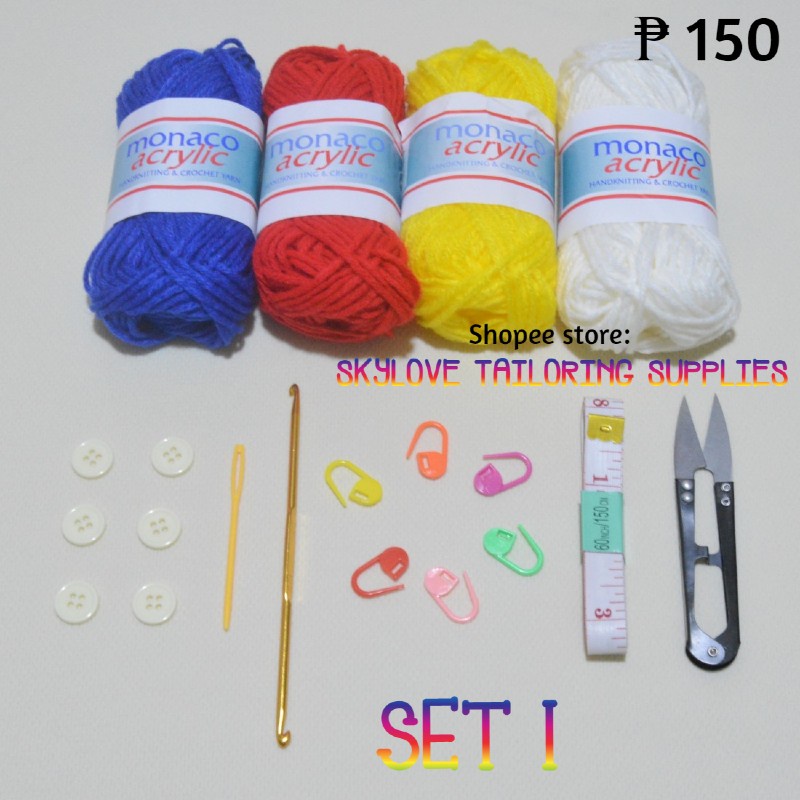Crochet Set | Crochet Beginner's Set | Starter Kit for Beginners |4ply ...