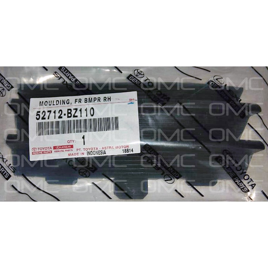 Garnish Cover Molding Bumper Front Bumper Right Avanza GE Xenia 52712 ...