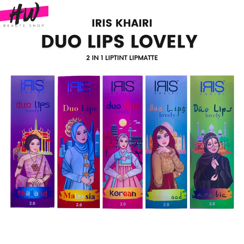 IRIS Duo Lips Lovely 2 In 1 Iris Duo Lip Iris Liptint Lipmatte Limited ...