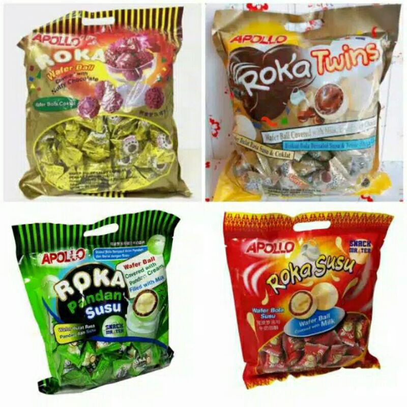Apollo ROKA 50PCS WAFER BALL - Chocolate BALL Old APPOLO Contents 50PCS ...