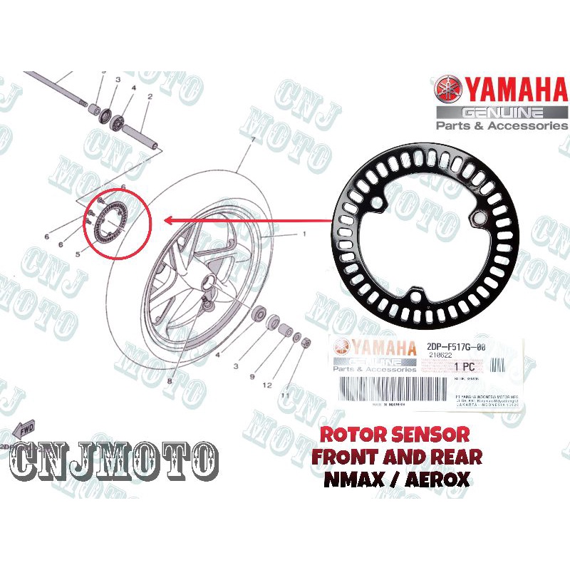 ROTOR DISC SENSOR (NMAX V1-V2, AEROX V1-V2) | Shopee Philippines