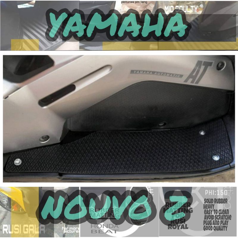 YAMAHA NOUVO Z - footboard Rubber Matting w/ ordinary bolts | Shopee ...